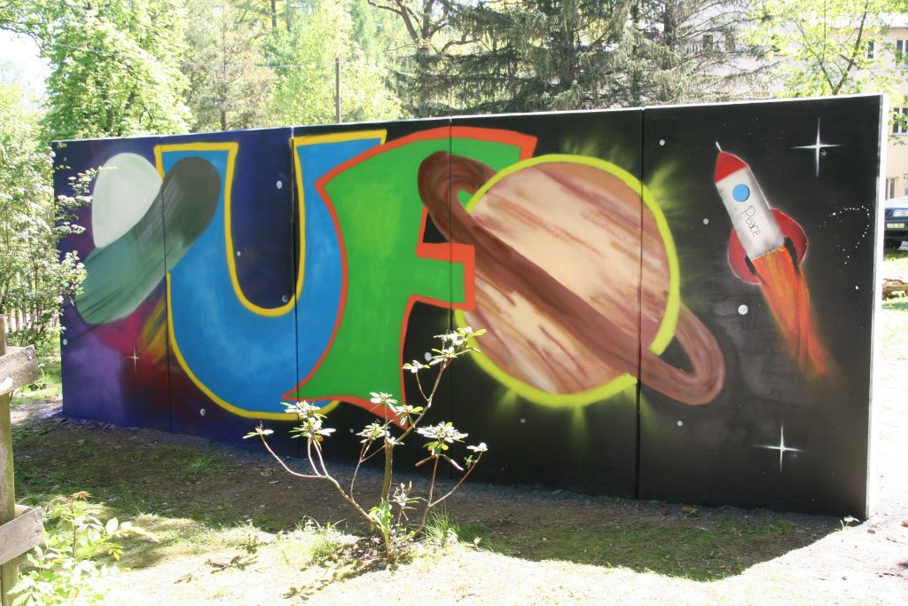 Graffiti-Workshop UFO Flöha – Refugium Ehrenberg